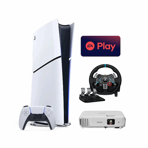 Rent ps5 with ea play with one controller with projector with logitech wheel combo in Bangalore ...