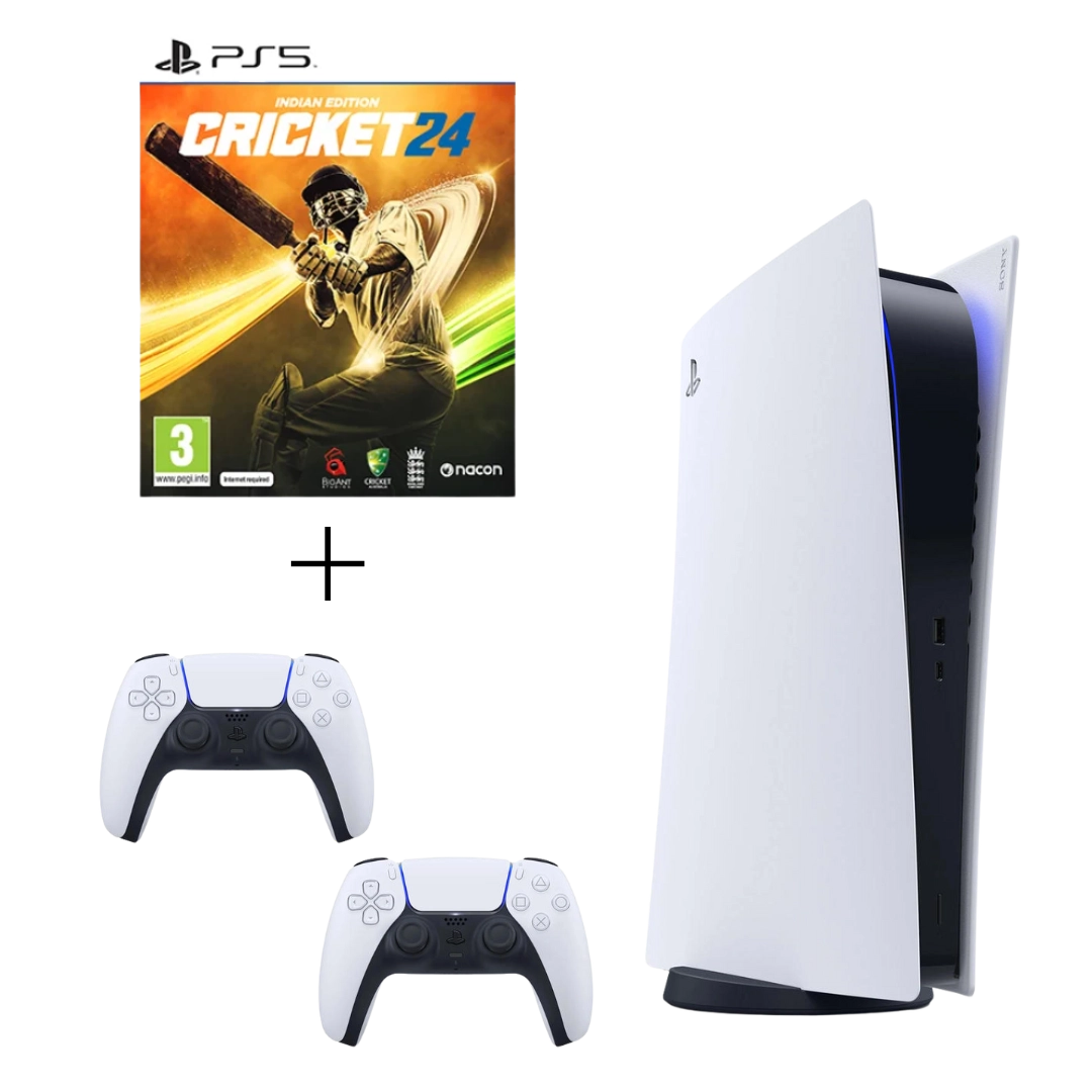 Rent ps5 console with 2 controllers with cricket 24 in Pune | Zero ...