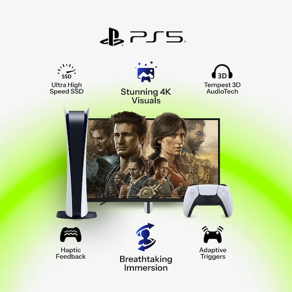 Rent ps5 console with 2 controllers with 100 games with ea play in Pune ...