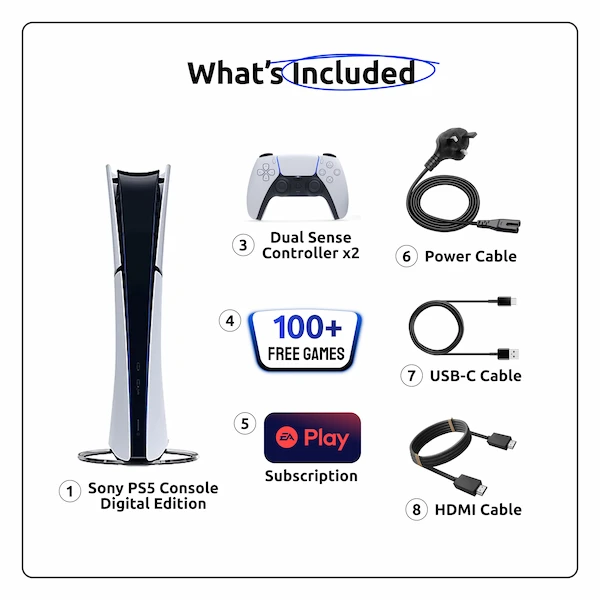 Rent ps5 console with 2 controllers with 100 games with ea play in Pune ...
