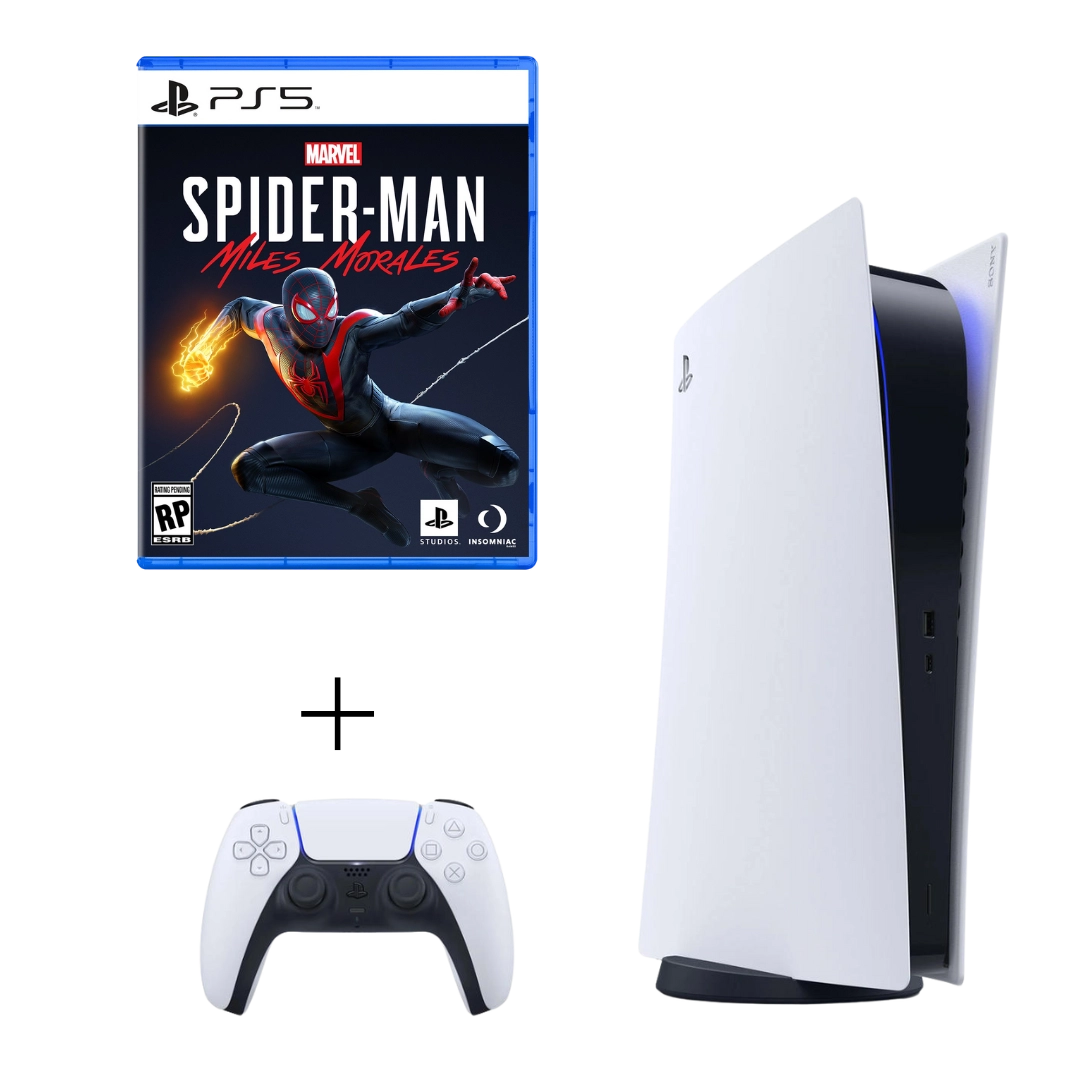Rent ps5 console with 1 controller with spiderman miles morales in ...